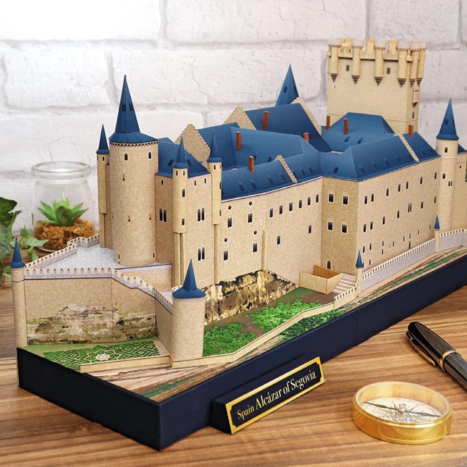Alcázar of Segovia, Spain, Medieval Castle, Building, DIY Paper Model ...