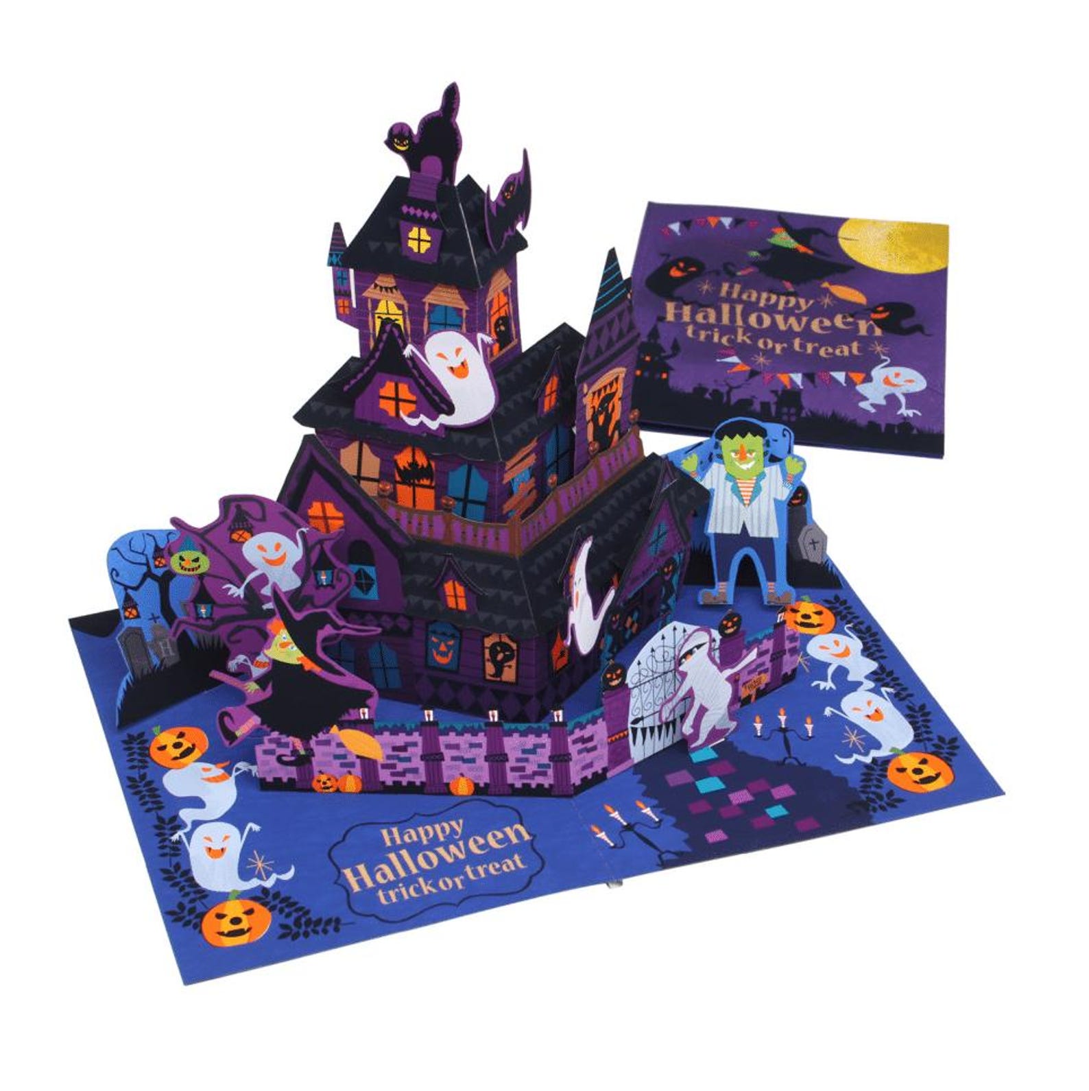 Halloween Pop-up Card Papercraft for Kid Template Kit Miniature, DIY - Etsy
