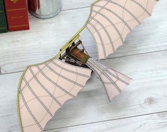 Leonardo Da Vinci Glider, Flying Machine, DIY Paper Model, Papercraft ...