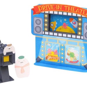 Drive-in Theater, Moving Miniature, DIY Paper Model, Papercraft, Paper ...
