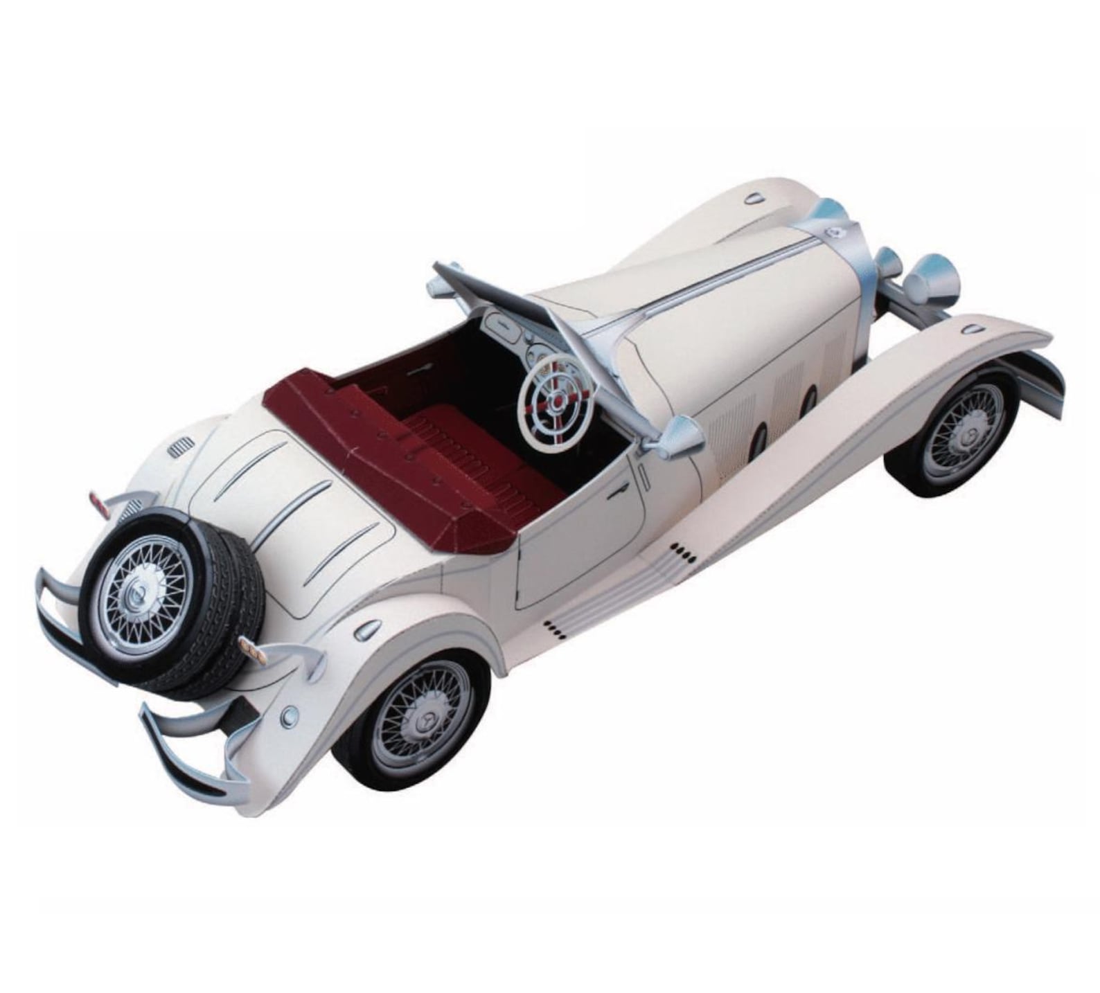 Mercedes Benz 500K, Car, Classic Car DIY Paper Model Sculpture ...