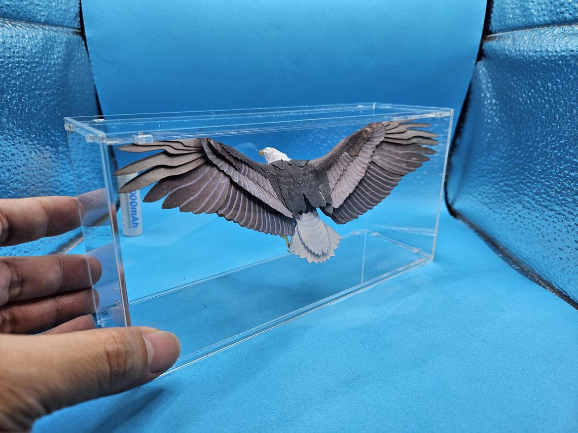 Bald Eagle, Bird, Paper Model, Papercraft, Papercraft Template Kit ...