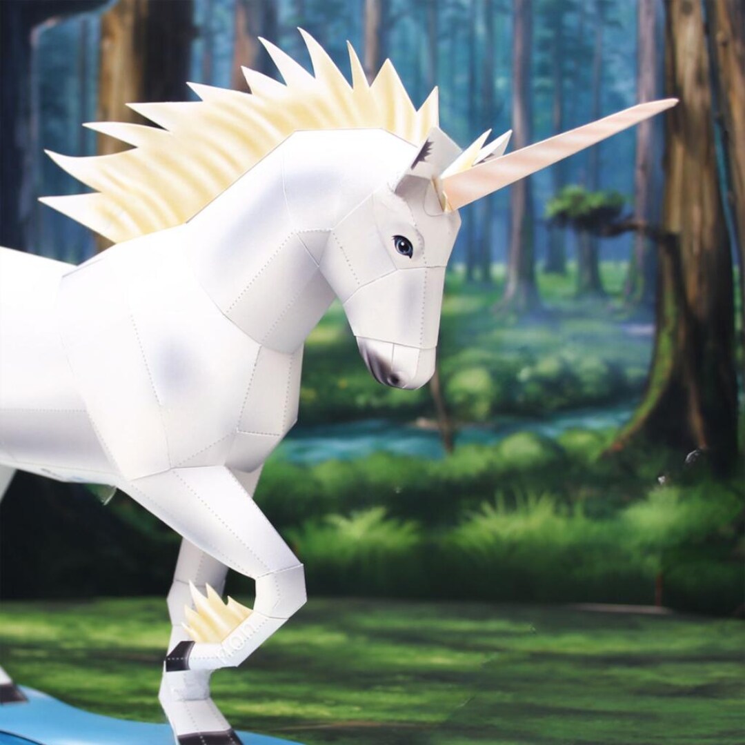 Unicorn Papercraft, Mythical Creature, Paper Model Sculpture ...