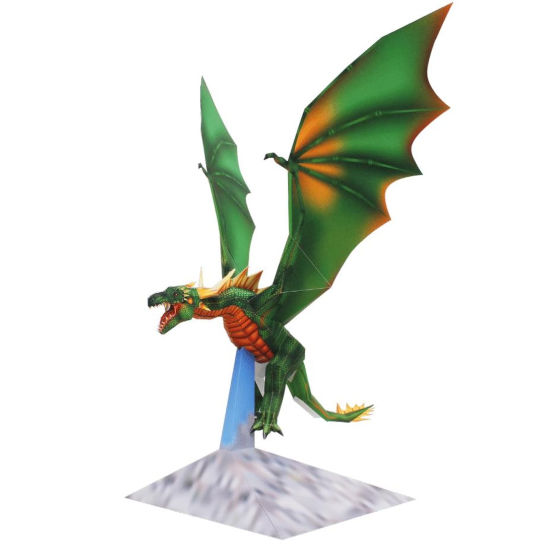 Wyvern Papercraft, Wivern, Paper Model Sculpture, Papercraft, Paper ...