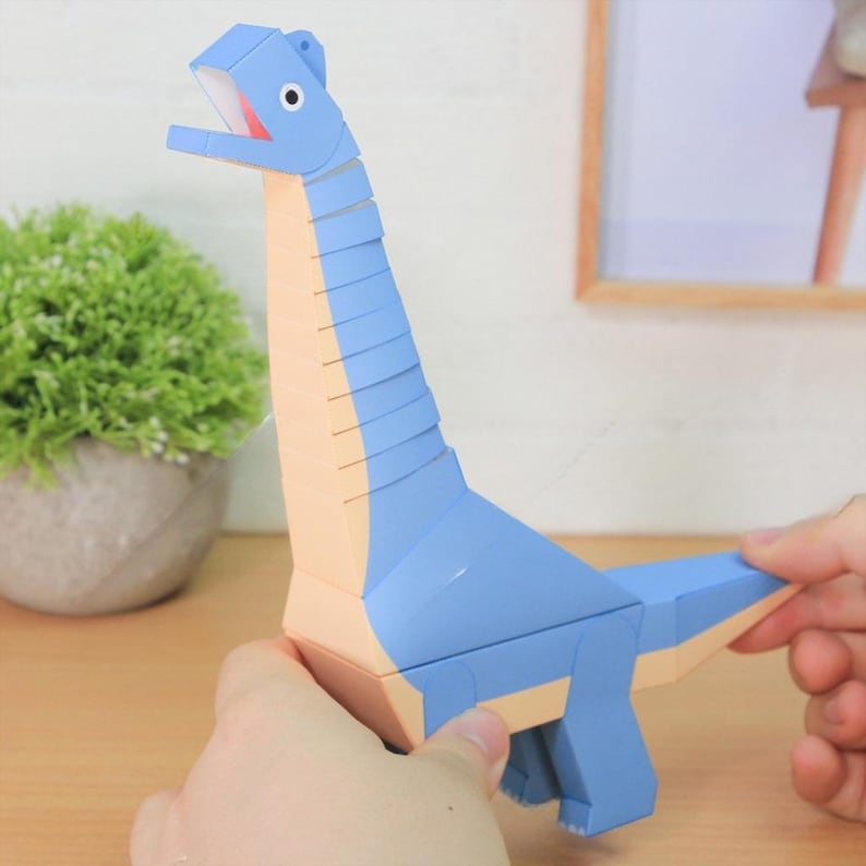 Brachiosaurus, Dinosaur, Papercraft, Pdf, Printable Papercraft, Paper ...