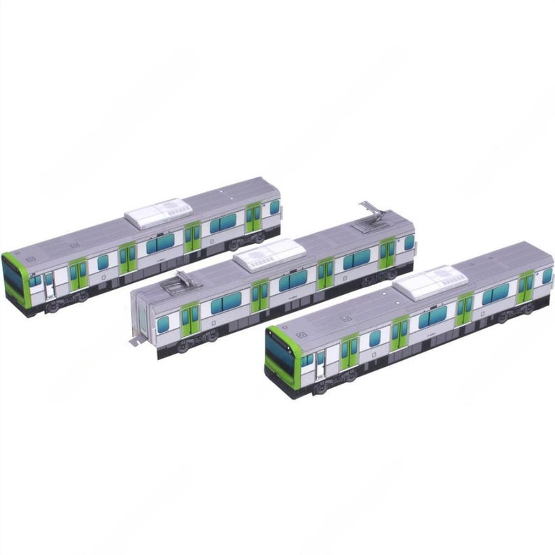 Electric Train Papercraft, E235 Series Papercraft, Yamanote Line Train ...
