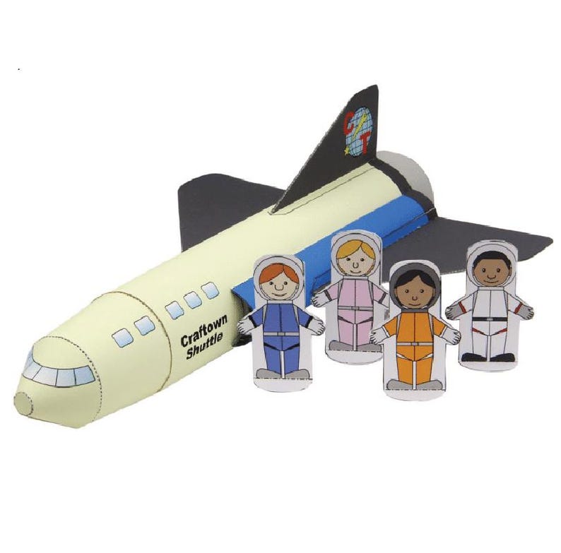 Papercraft Space Shuttle DIY Papercraft for Kid Template Kit - Etsy