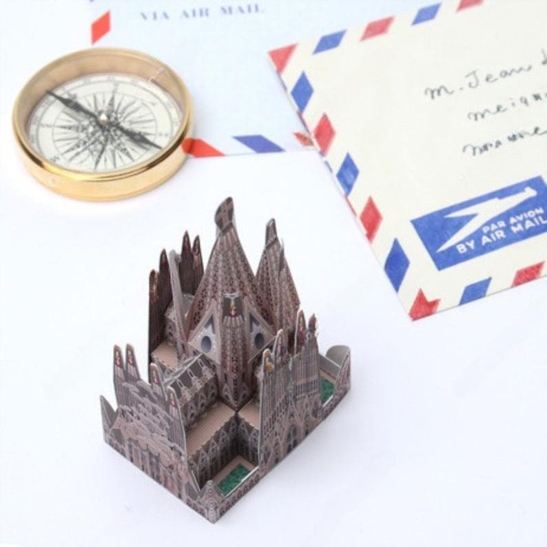 Sagrada Familia, Barcelona, Spain, Mini Version, Building, DIY Paper ...