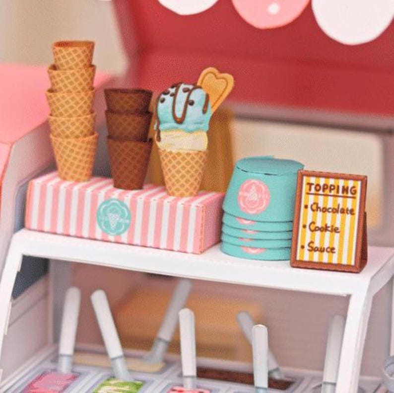 DIY Mobile Food Truck Papercraft: Ice Cream Van, Coffee Truck (PDF ...