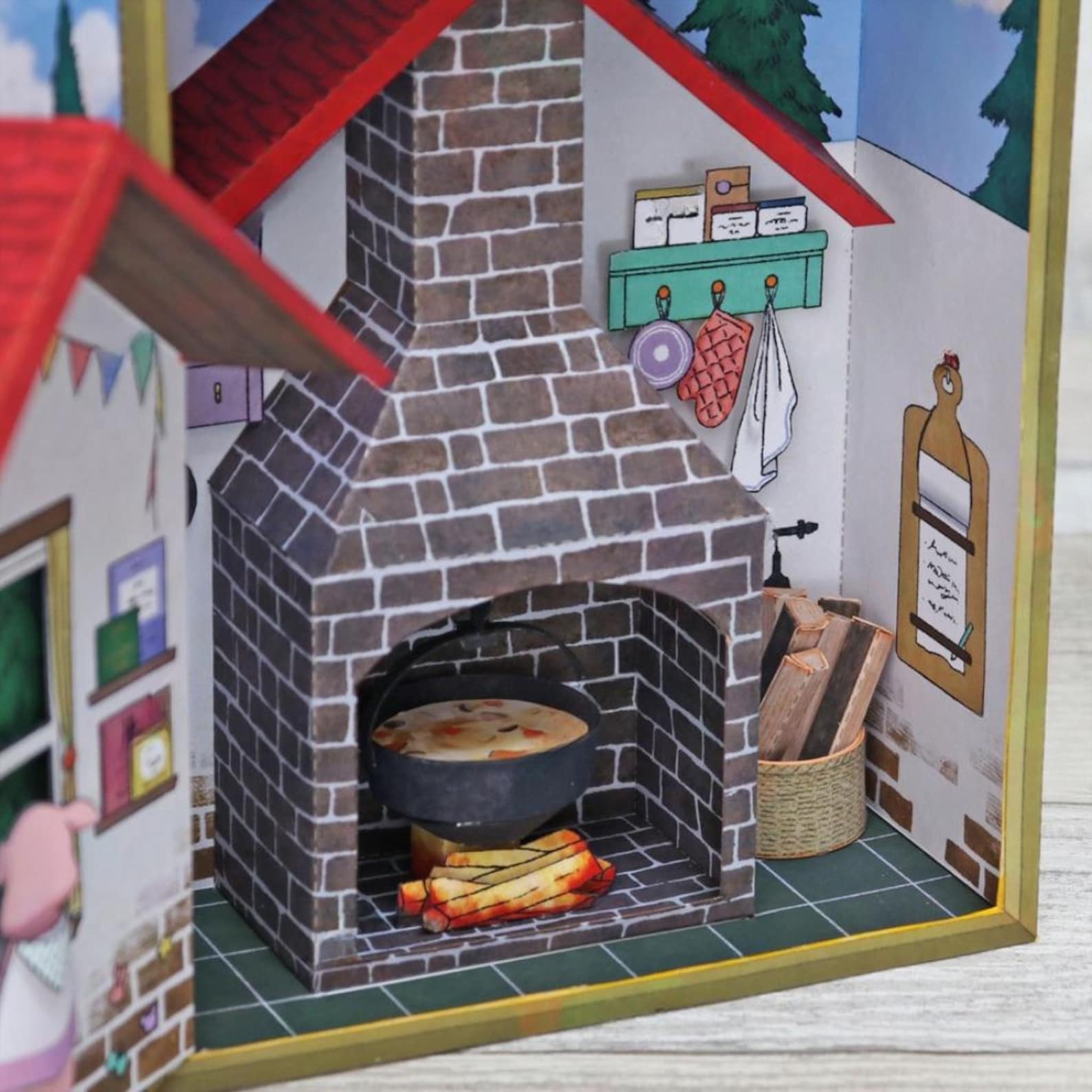 Diorama Book Report, the Three Little Pigs, Fairy Tale, Papercraft ...