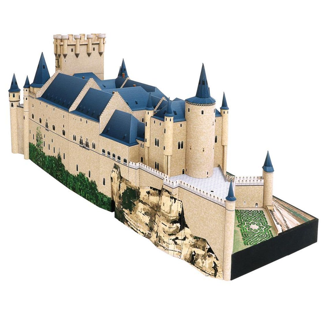 Alcázar of Segovia, Spain, Medieval Castle, Building, DIY Paper Model ...