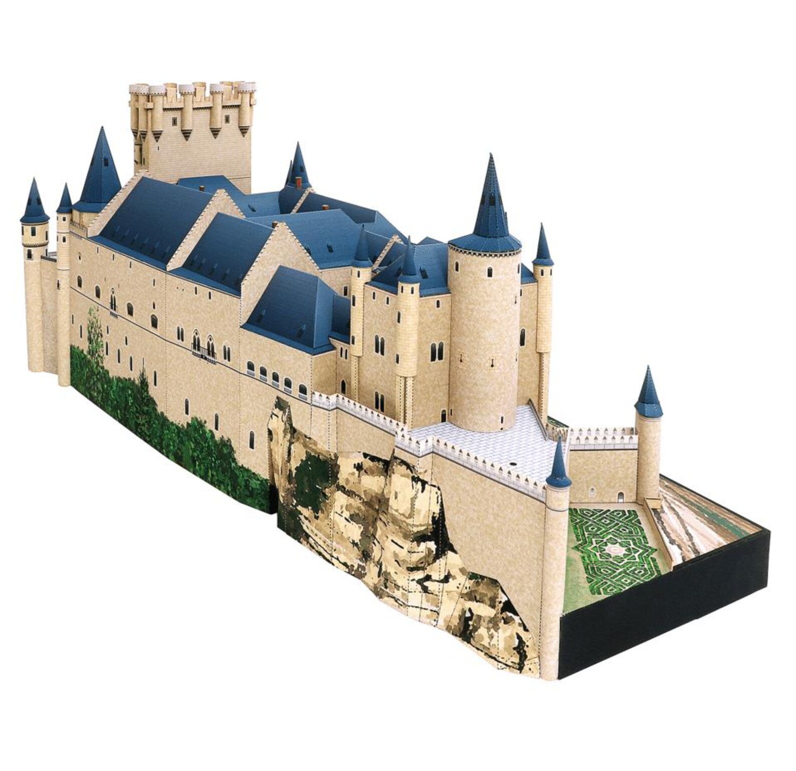 Alcázar of Segovia, Spain, Medieval Castle, Building, DIY Paper Model ...