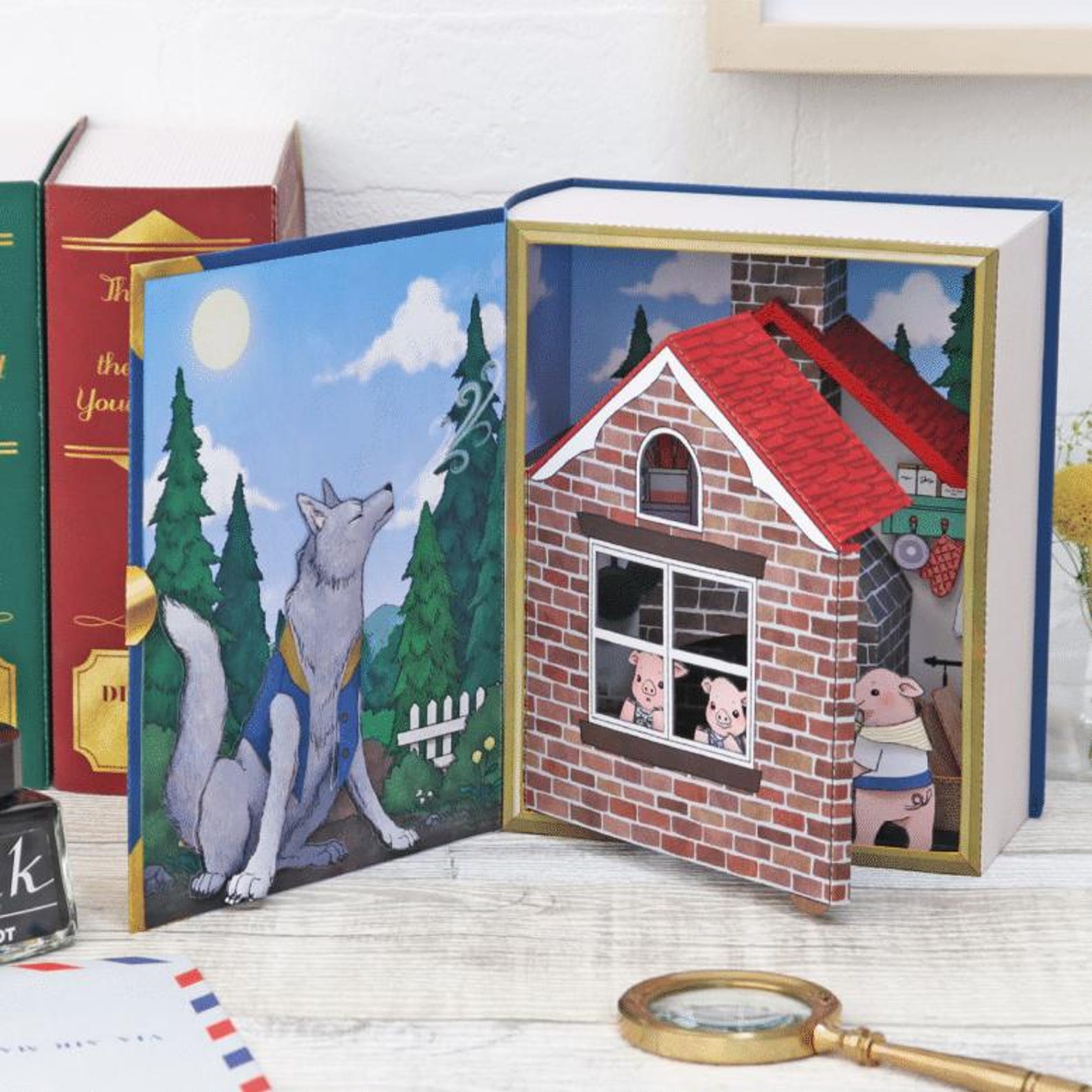 Diorama Book Report, the Three Little Pigs, Fairy Tale, Papercraft ...