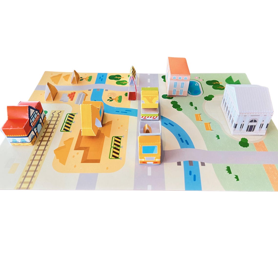 Papercraft City of Aachen, Germany, DIY Papercraft for Kid Template Kit ...