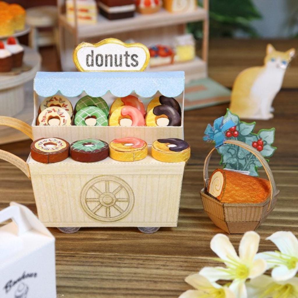 Sweets Shop Papercraft for Kid Template Kit Miniature, DIY, Pdf ...