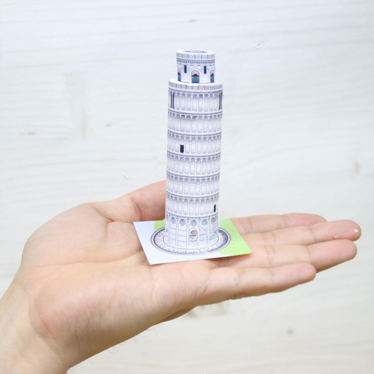 Leaning Tower of Pisa, Italy, Mini Version, Building, DIY Paper Model ...