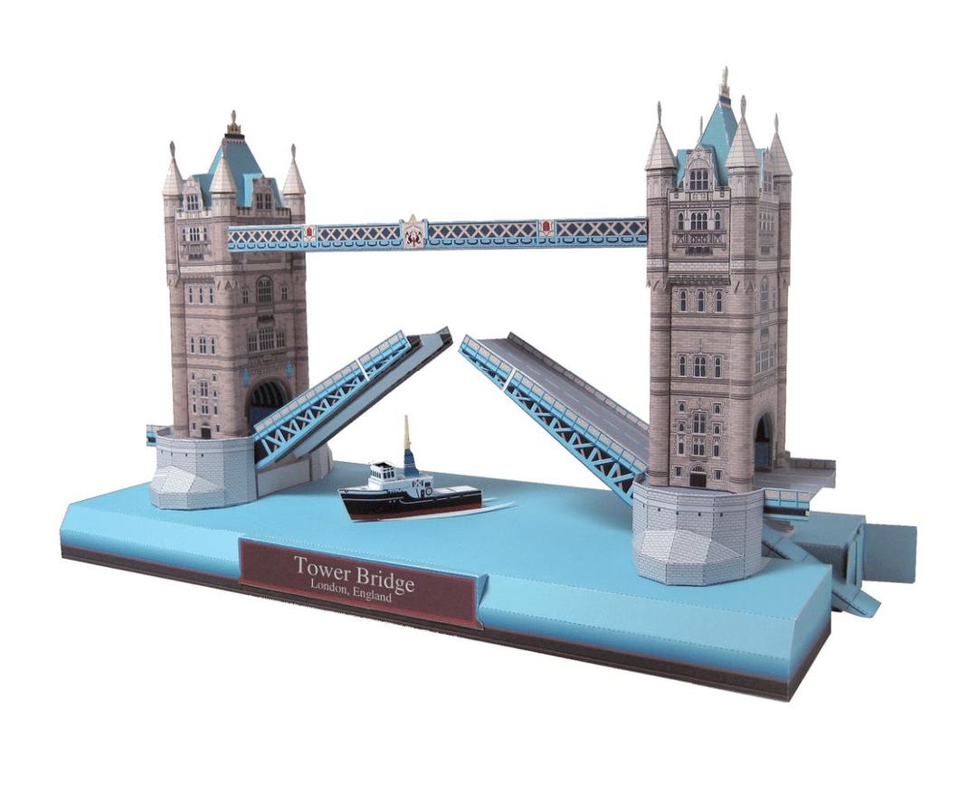 Tower Bridge, London, United Kingdom, Building, DIY Paper Model ...
