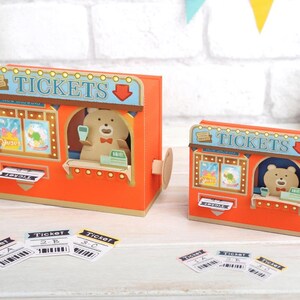 Ticket Office, Moving Miniature, DIY Paper Model, Papercraft, Paper ...
