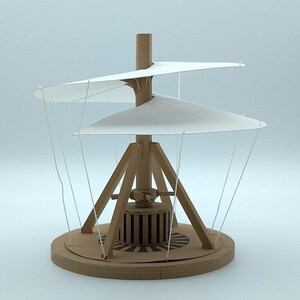 Leonardo Da Vinci's Helicopter, Helicopter, Aerial Screw, Aircraft, DIY ...