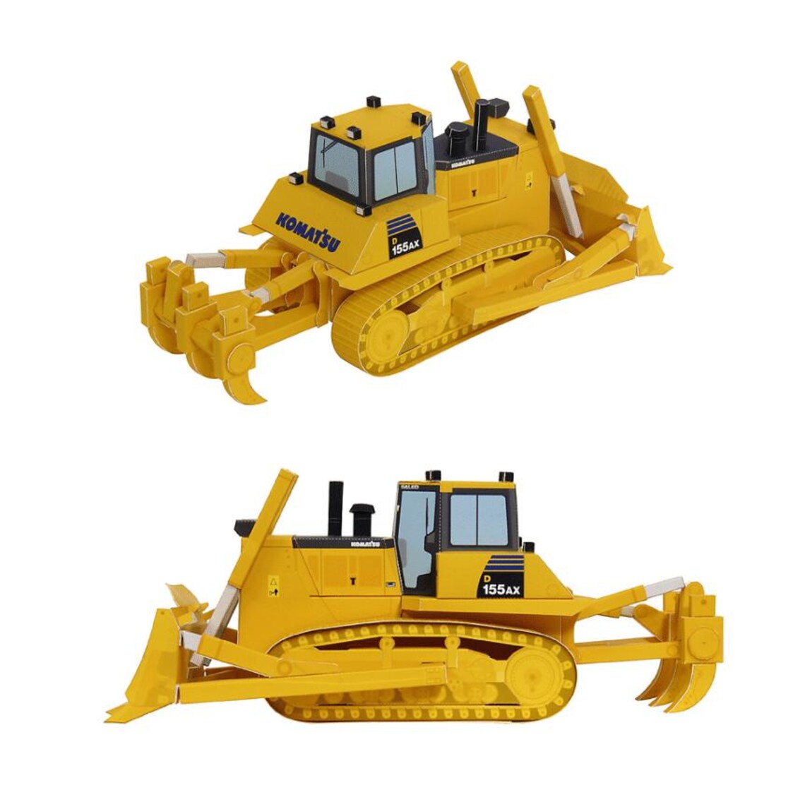 Bulldozer Papercraft, Crawler Dozers, Tractor, Construction Equipment ...