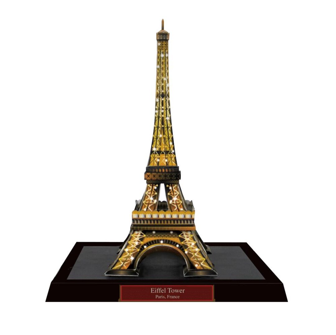 Eiffel Tower in the Nighttime, Paris, France, Building, DIY Paper Model ...