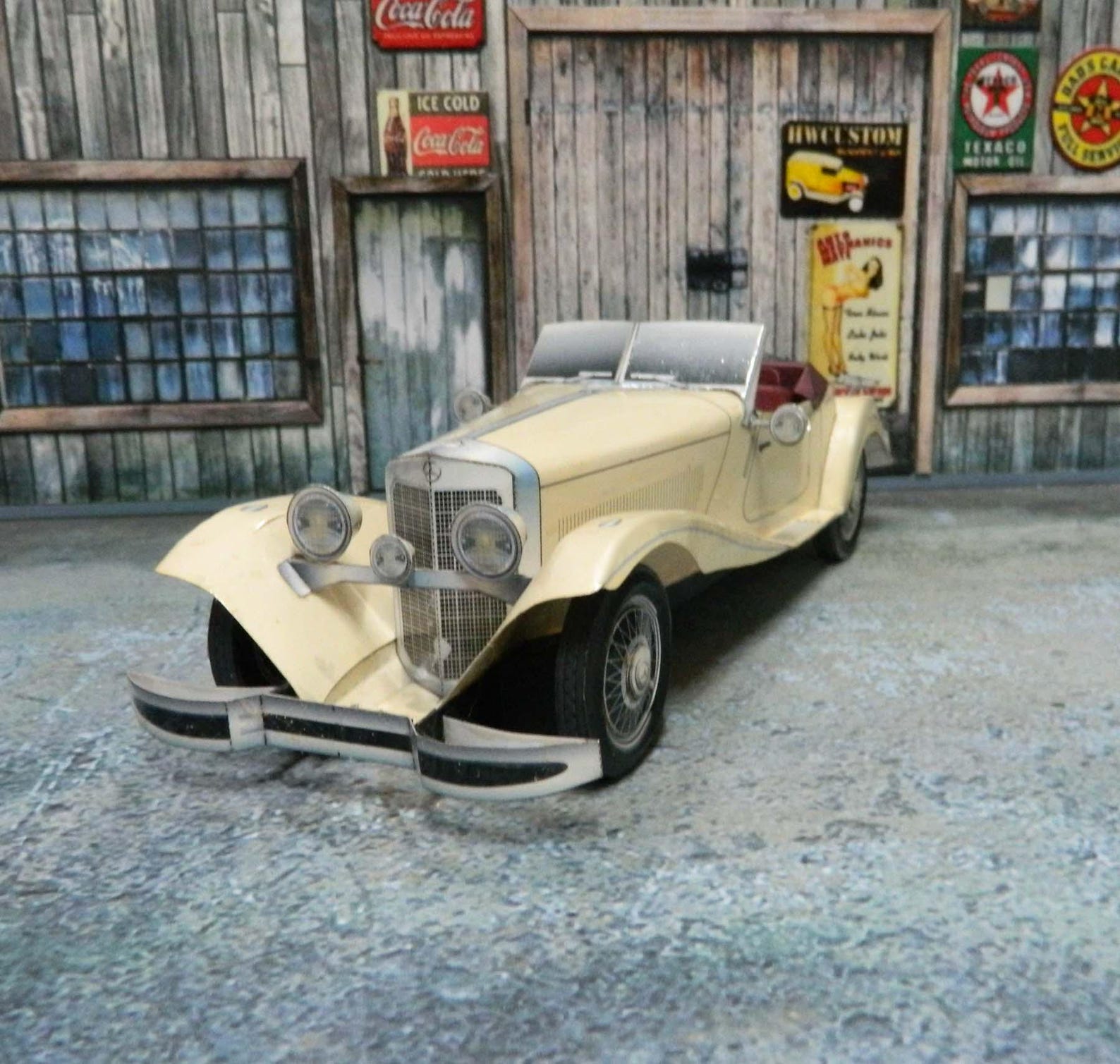 Mercedes Benz 500K, Car, Classic Car DIY Paper Model Sculpture ...
