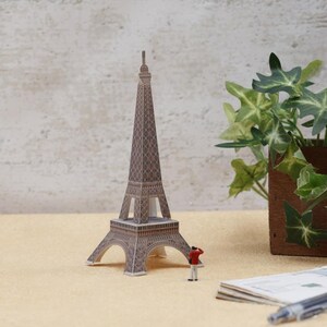 Eiffel Tower, Paris, France, Mini Version, Building, DIY Paper Model ...