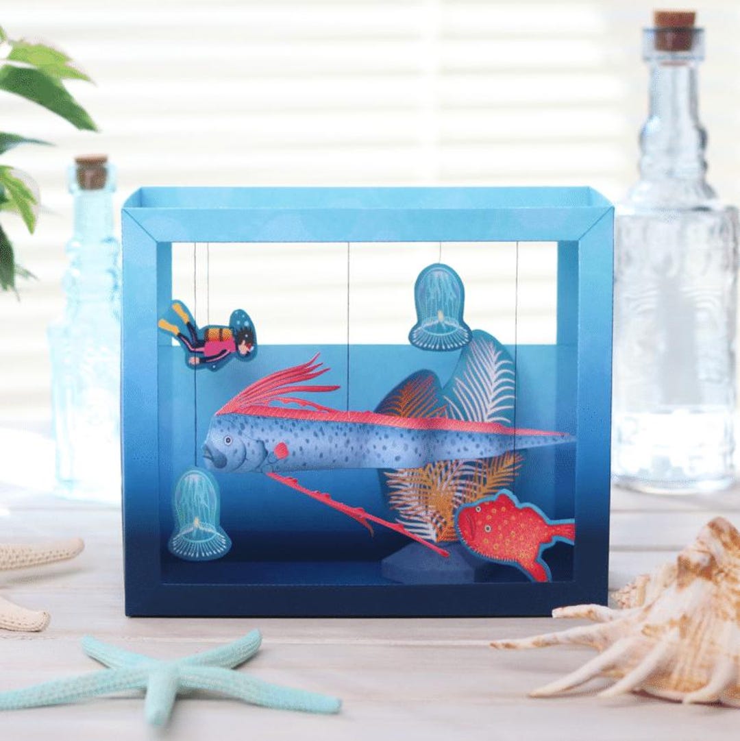 Oarfish Papercraft, Aquarium, Fish Tank, Fishbowl, Paper Model ...