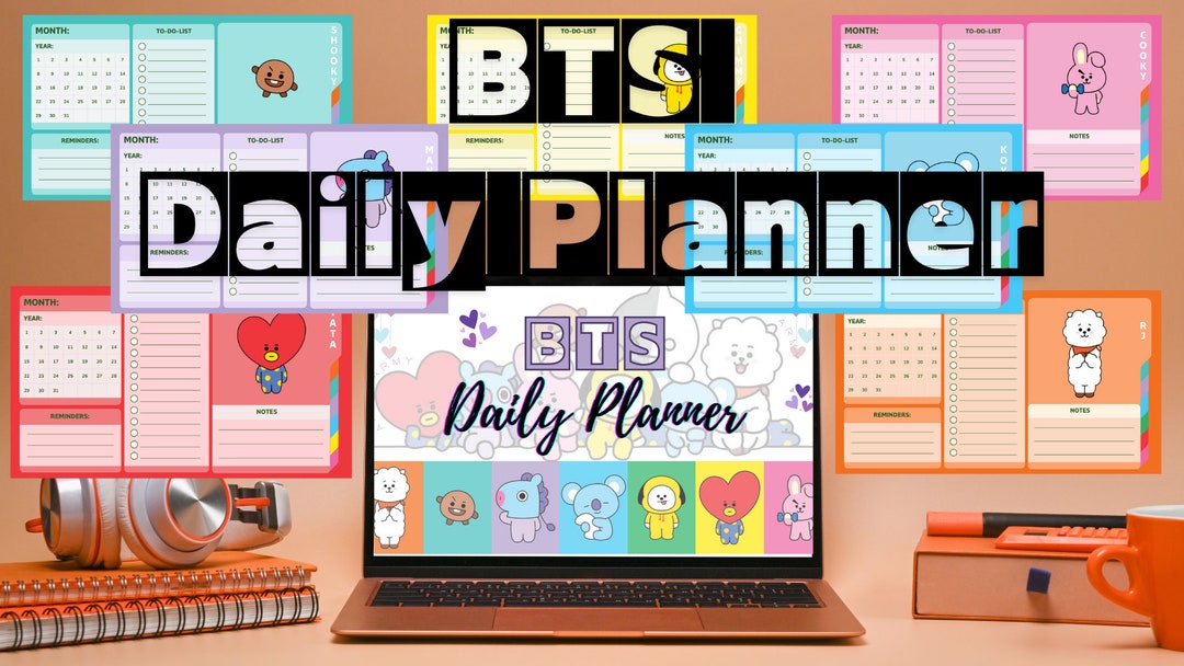 Bts-inspired Digital Planner Printable Planner for ARMY - Etsy