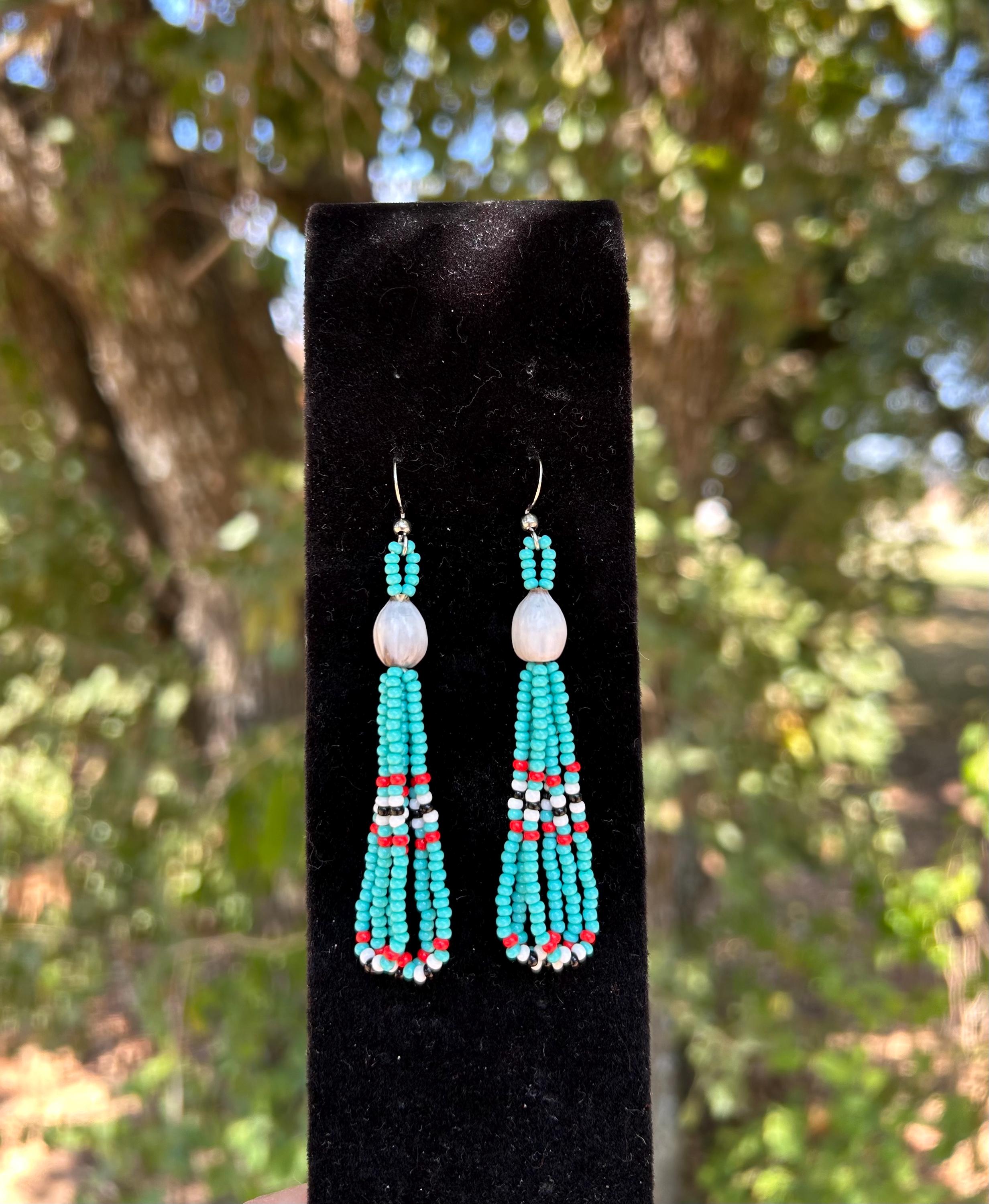 Handmade Beaded Cherokee Tears Earrings, Native Made - Etsy