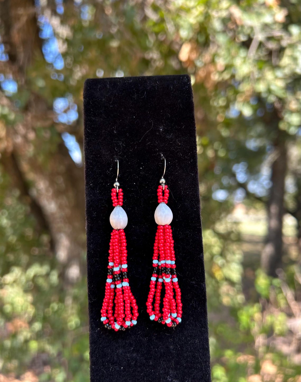 Handmade Beaded Cherokee Tears Earrings, Native Made - Etsy