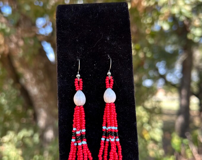 Handmade Beaded Cherokee Tears Earrings, Native Made - Etsy