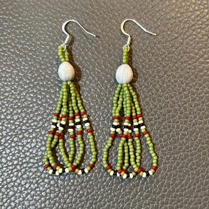 Handmade Beaded Cherokee Tears Earrings, Native Made - Etsy