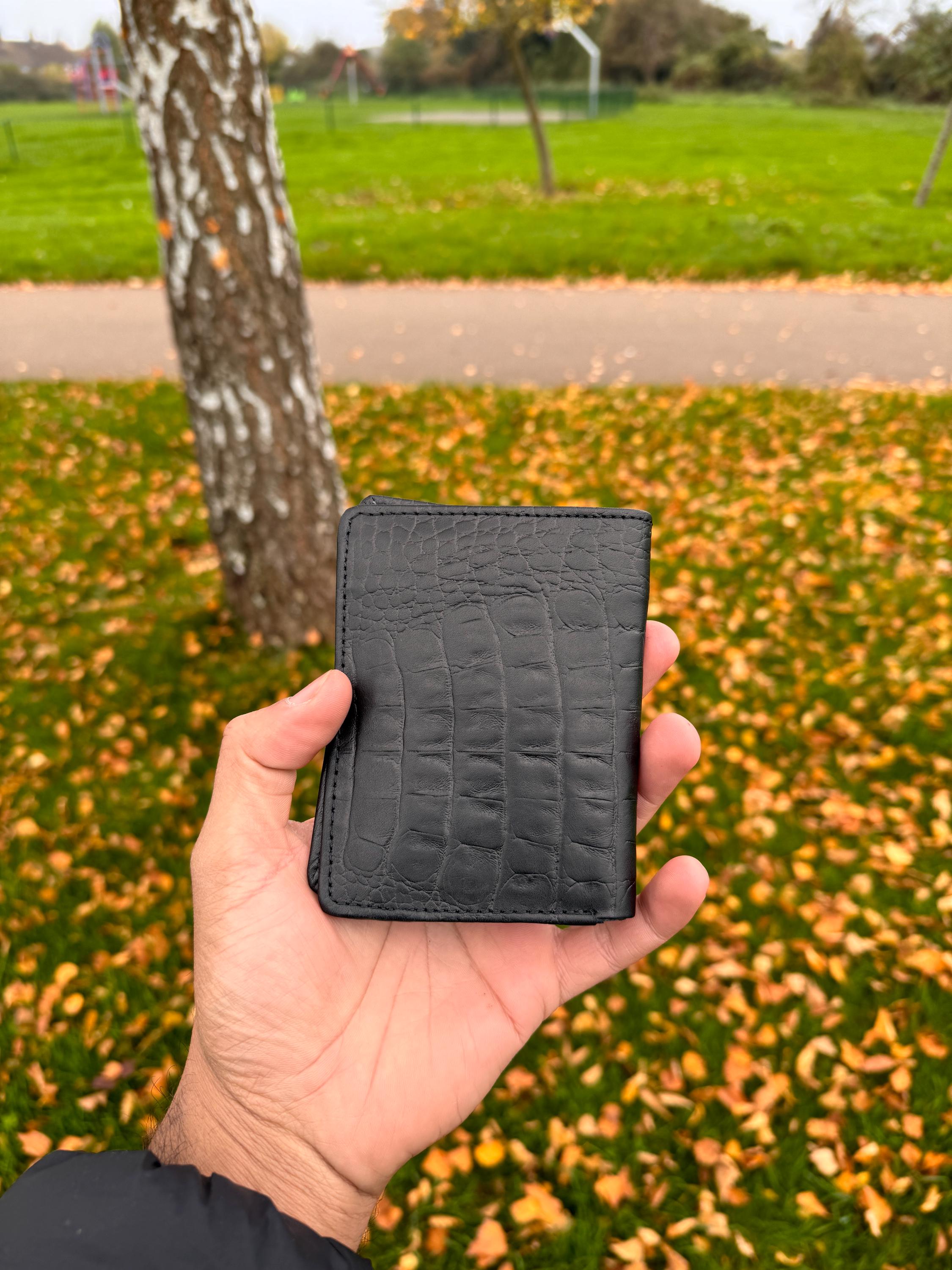 Crocodile Wallet, Mens Wallet,engraved Wallet,groomsmen Wallet,leather ...