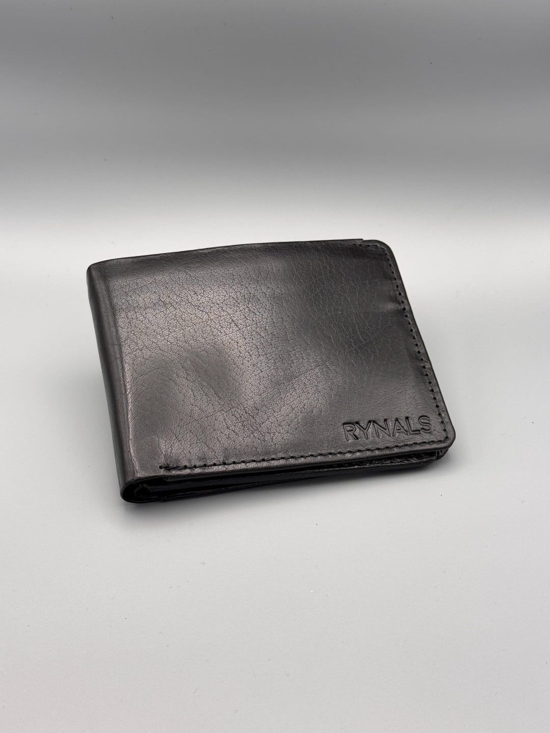 Finished Leather Wallet Trifold Design | Minimalist |black| Gift for ...
