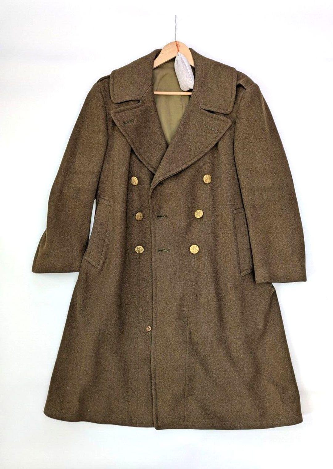 Original WW2 US Army Heavy Wool Winter Overcoat Greatcoat 40R - Etsy