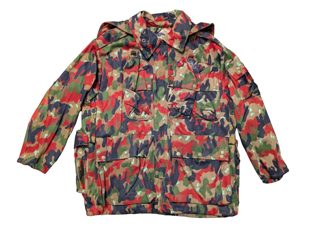 1973 Swiss Army M70 Alpenflage Jacket New Unissued - Size 48 - Etsy