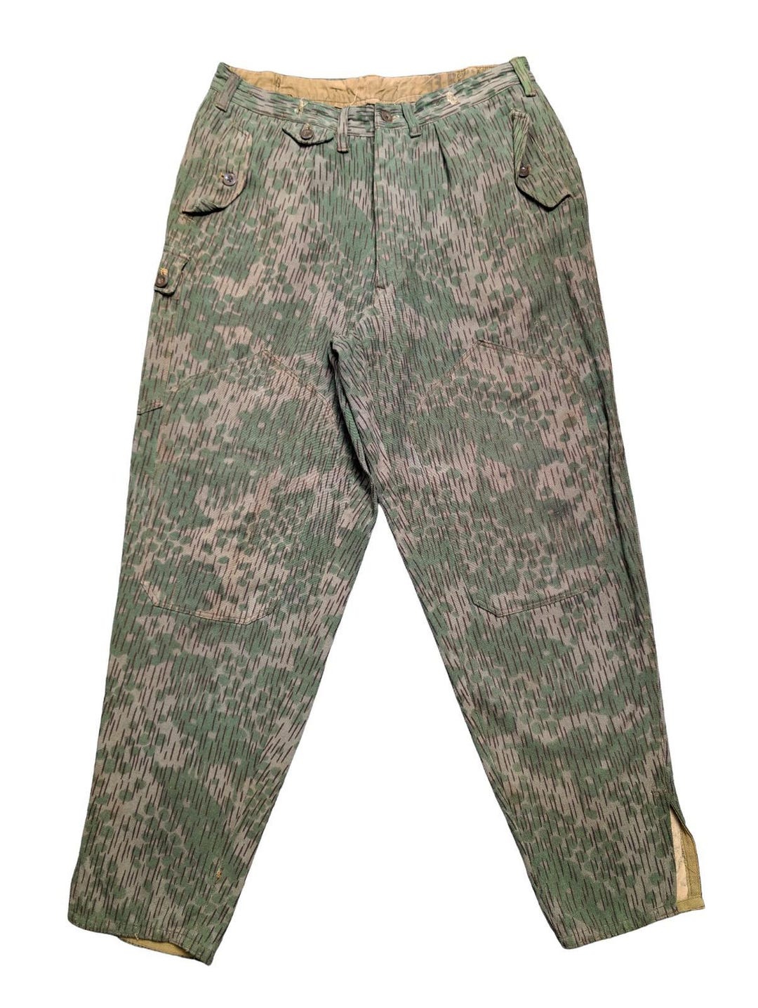 Rare Vintage Czech Army M60 / Vz60 Rain Drop Camo Trousers 32x30 Med ...