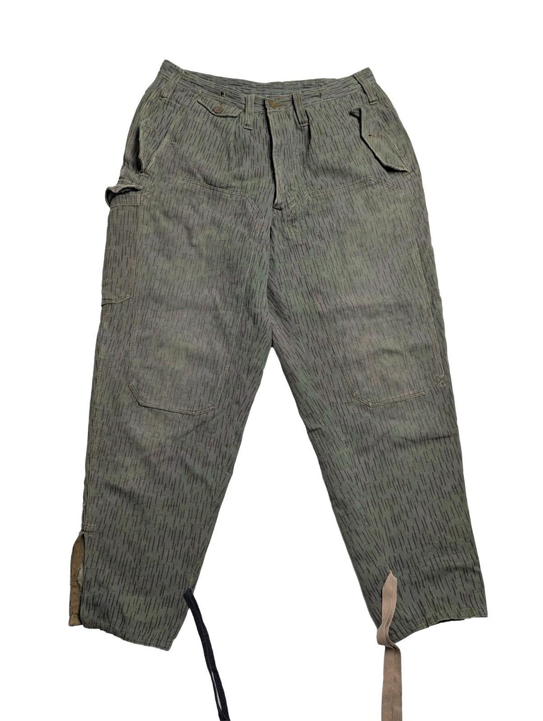 Rare Vintage Czech Army M60 / Vz60 Rain Drop Camo Trousers 30x27 Small ...