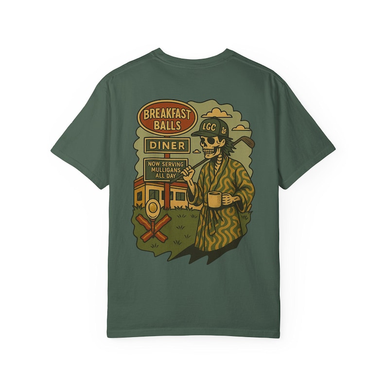 Funny Golf T-shirt | Breakfast Balls Diner, Mulligans All Day - Etsy