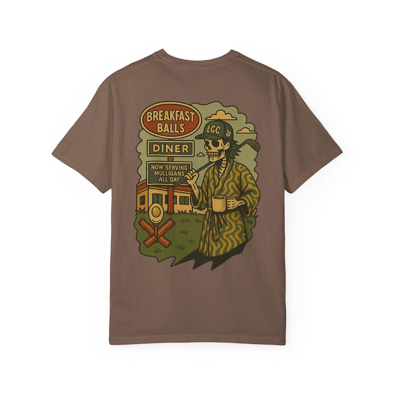 Funny Golf T-shirt | Breakfast Balls Diner, Mulligans All Day - Etsy