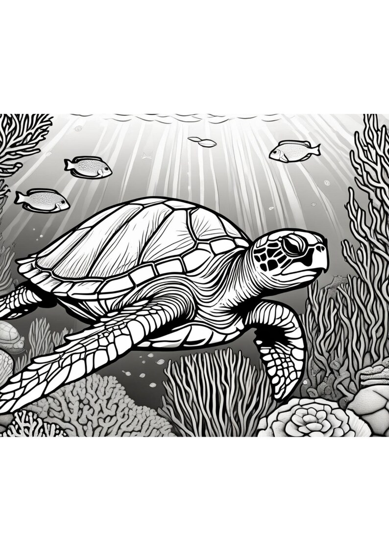 Digital Coloring Book – Cute Sea Animals to Print | Creative Coloring ...