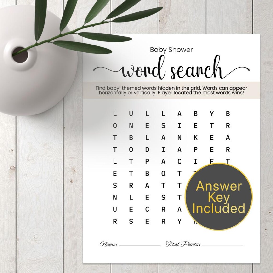 Printable Baby Shower Word Search Game Baby Shower Game Word Search ...