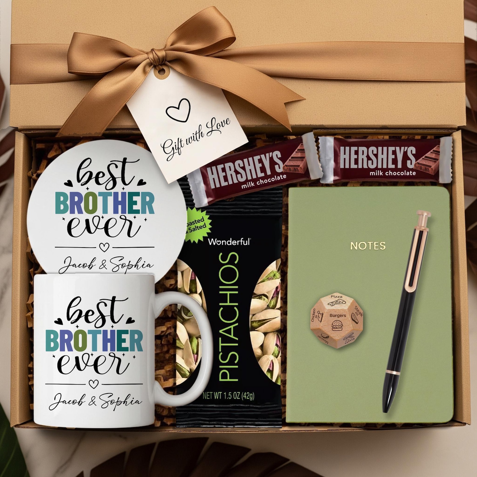 Brother Christmas Gift Box Personalized Brother Gifts With Custom Name ...