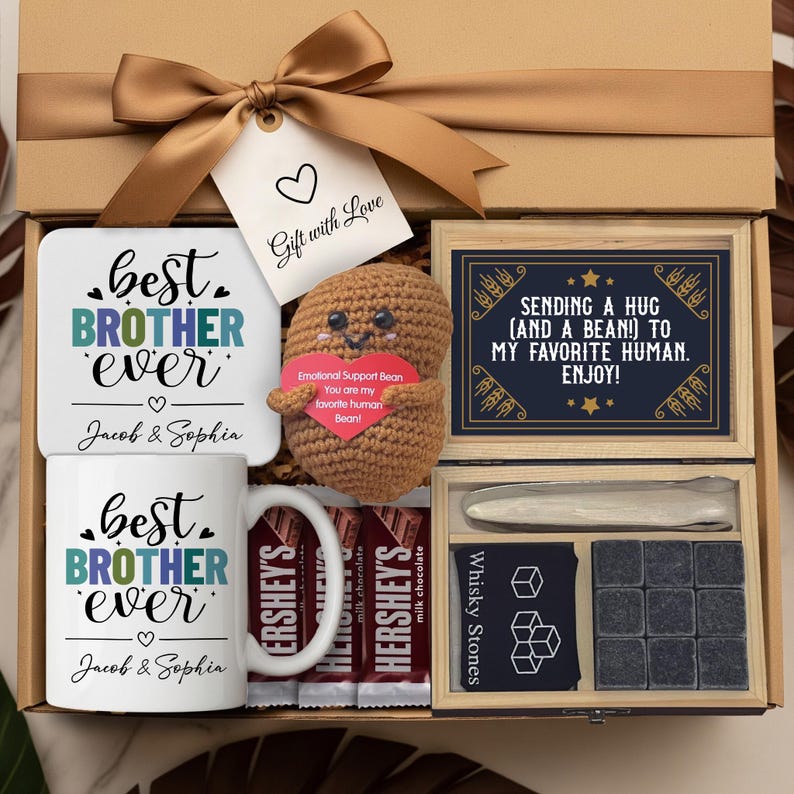Brother Christmas Gift Box Personalized Brother Gifts With Custom Name ...