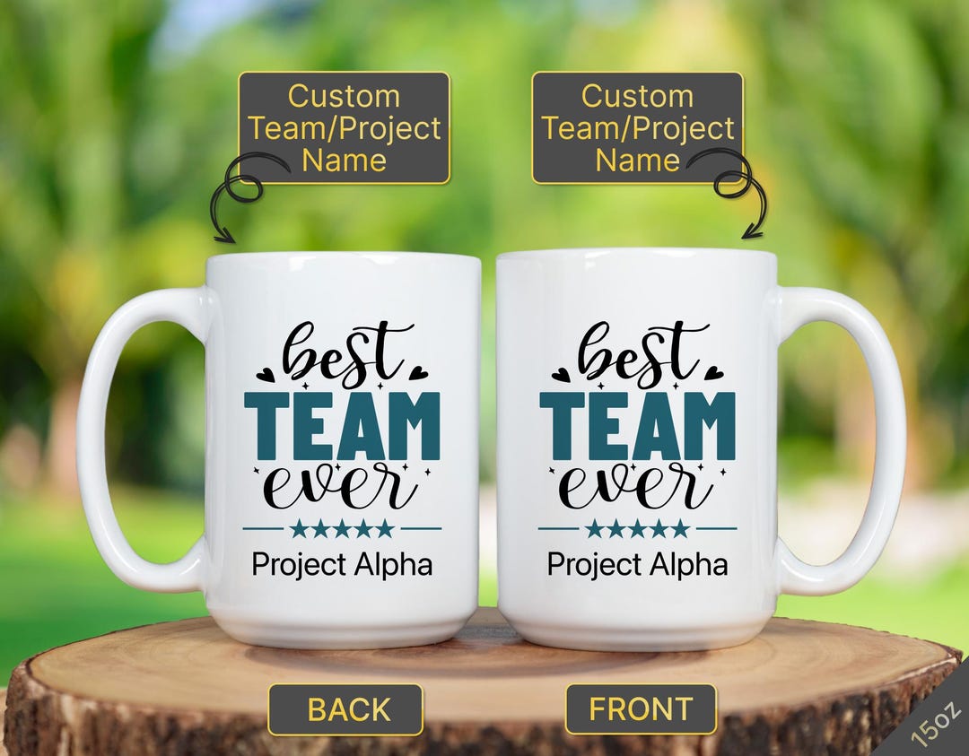 Best Team Name Gift Personalized Work Team Mugs for Employee ...