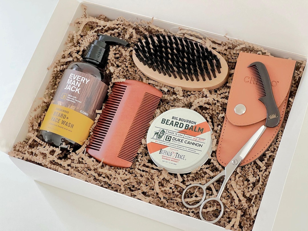 Beard Care Kit Men Birthday Gift Box Men Christmas Gift Box for Men ...
