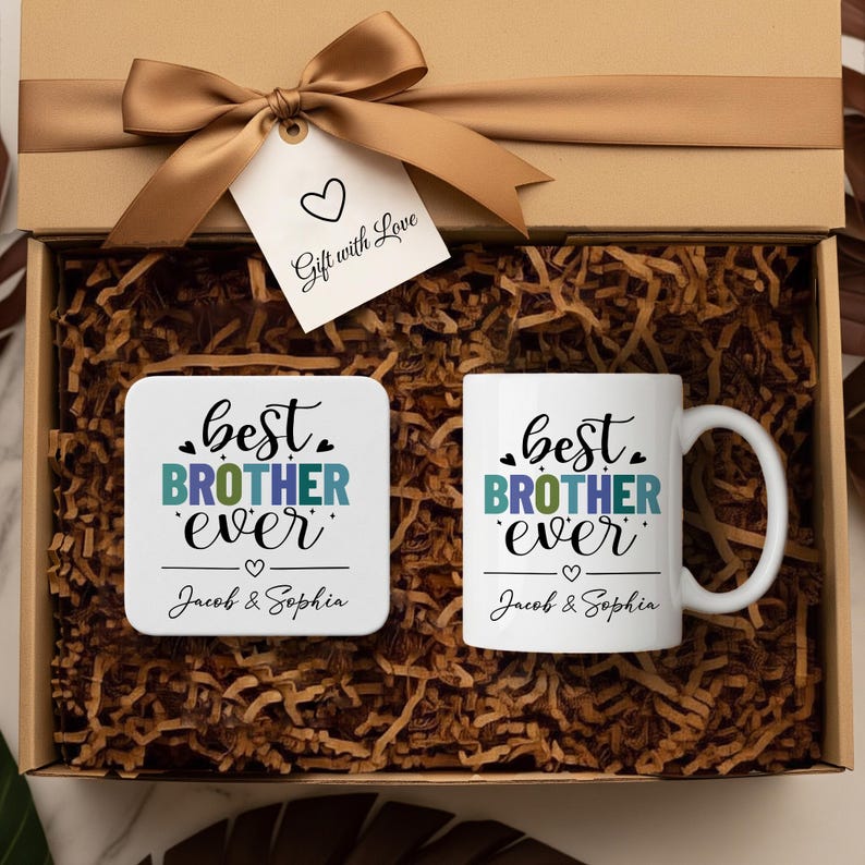 Brother Christmas Gift Box Personalized Brother Gifts With Custom Name ...