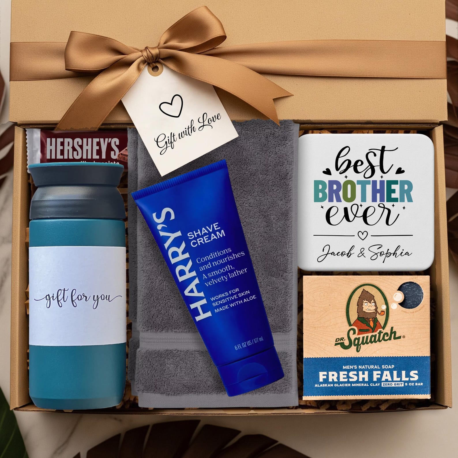 Brother Christmas Gift Box Personalized Brother Gifts With Custom Name ...
