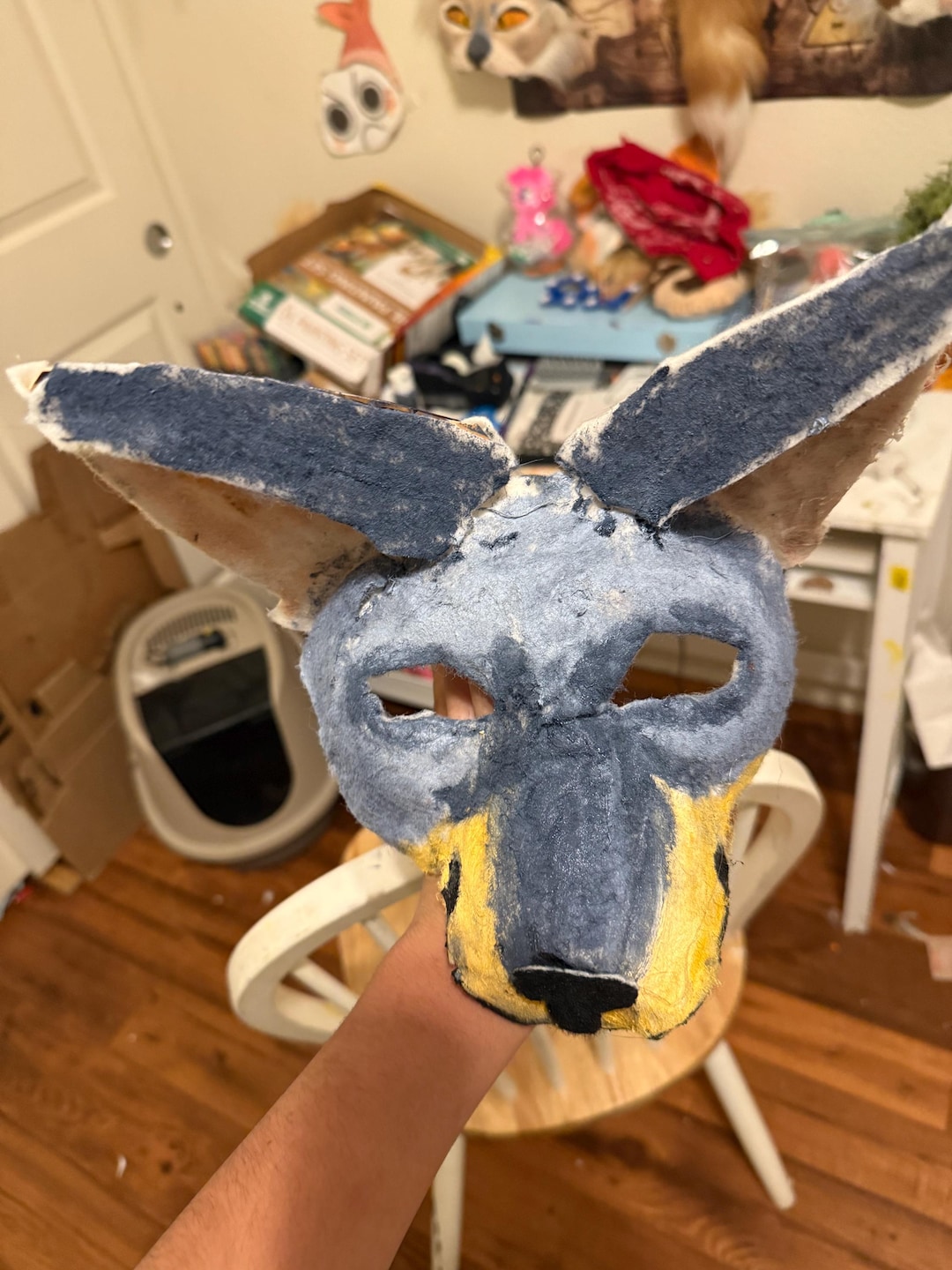 Blue Coyote Therian Mask - Etsy